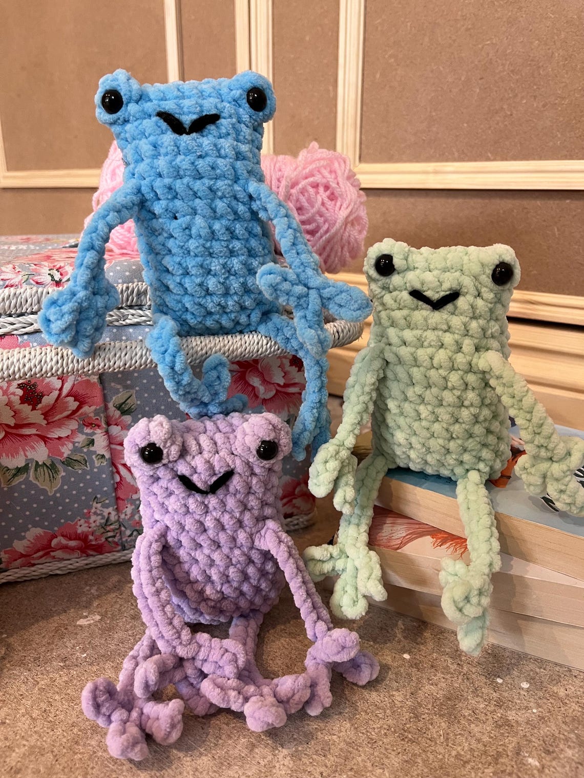 Crochet Leggy Funny Frog Teddy/soft Toy/silly Froggy Toy - Etsy