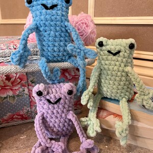 Crochet Leggy Funny Frog Teddy/soft Toy/silly Froggy Toy - Etsy