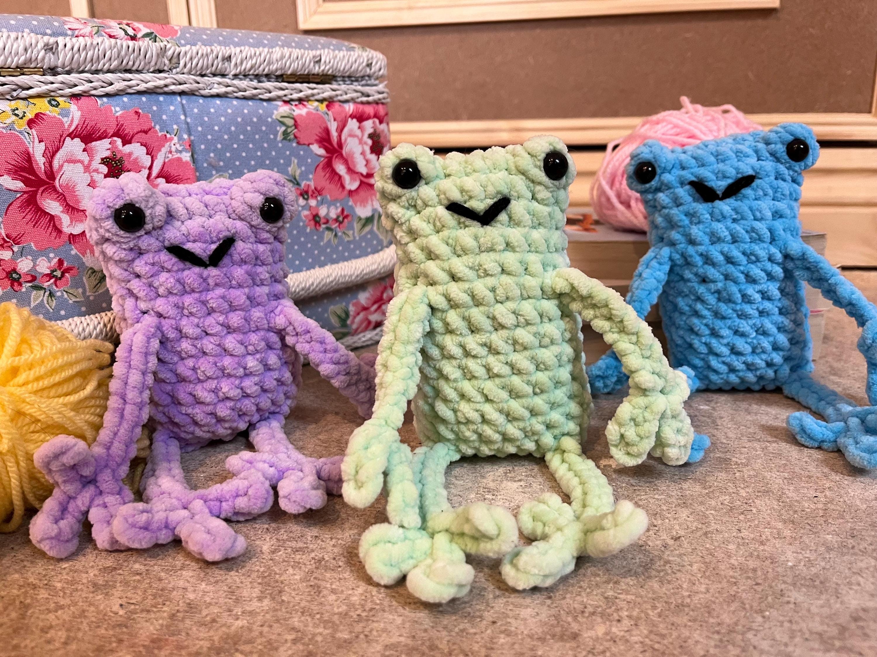Crochet Leggy Funny Frog Teddy/soft Toy/silly Froggy Toy - Etsy