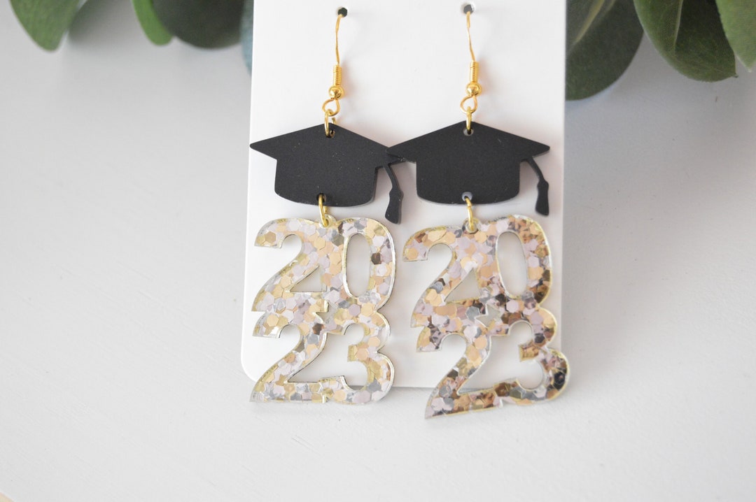 Graduation Earrings, Earrings, Graduate Earrings, Acrylic Earrings ...
