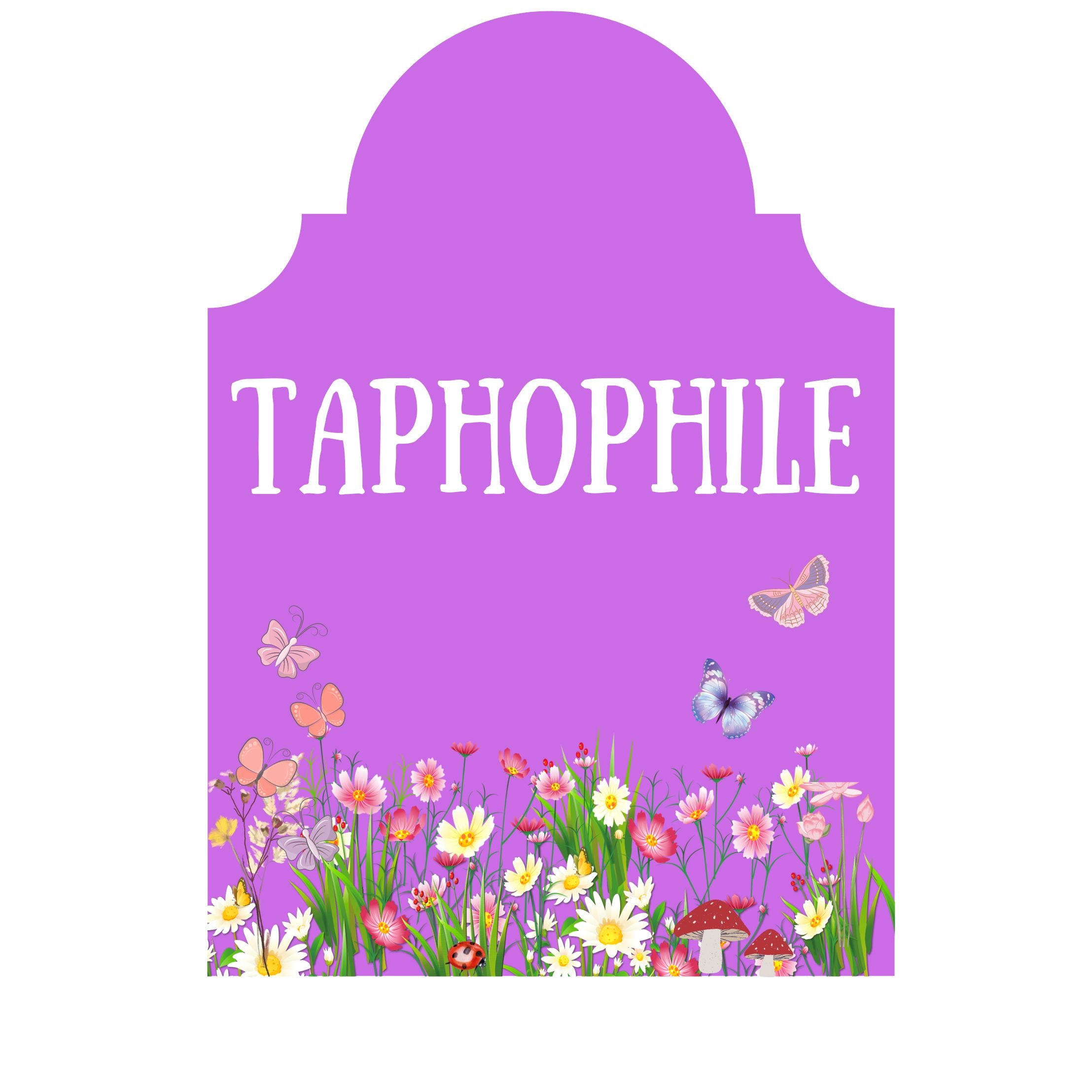 Taphophile Vinyl Sticker. Cemetery Lover. Gravestones. Graveyards ...