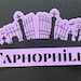 Taphophile Vinyl Sticker: Cemetery Lover, Tombstone Tourist - Etsy