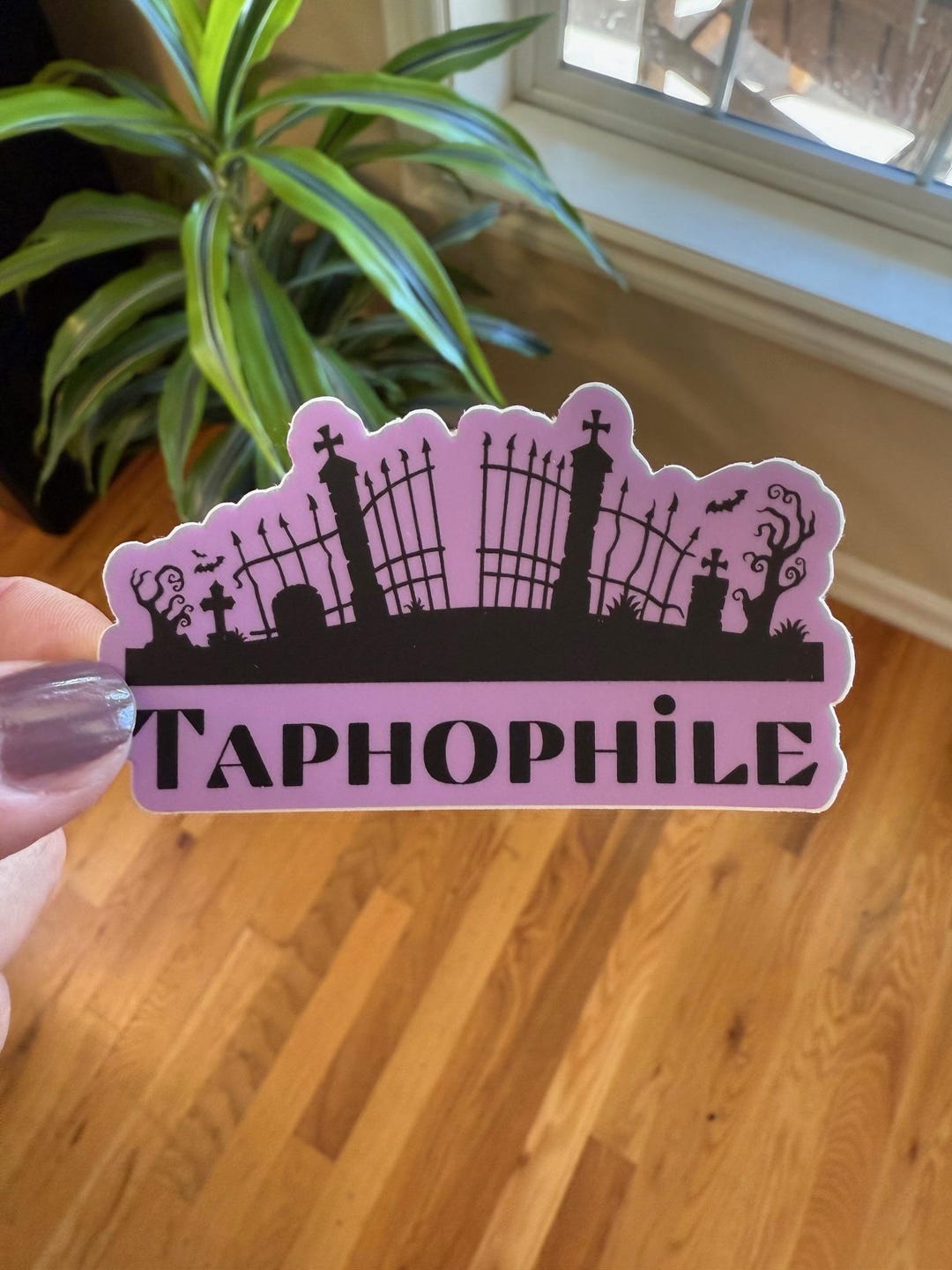 Taphophile Vinyl Sticker: Cemetery Lover, Tombstone Tourist - Etsy