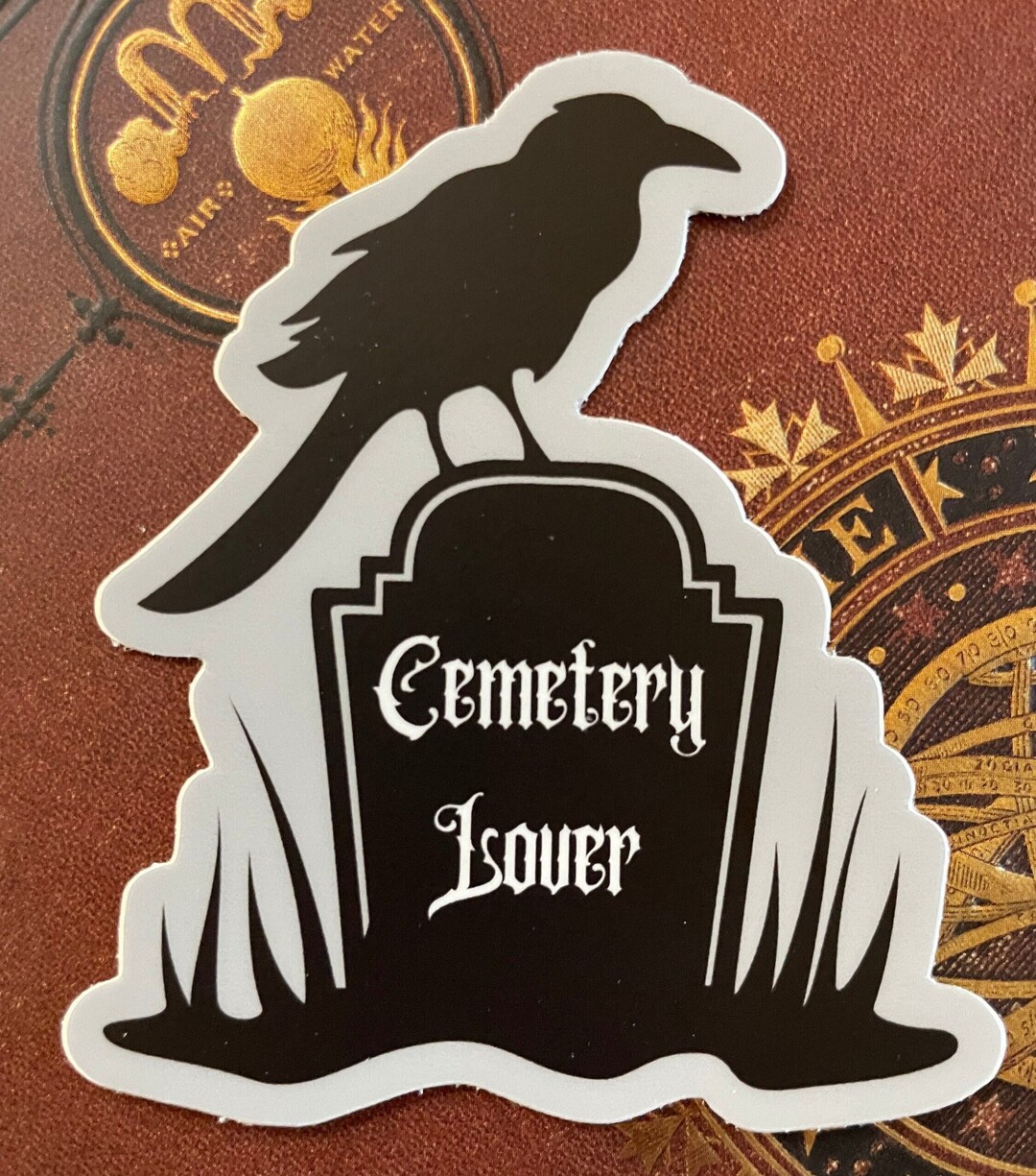 Cemetery Lover Sticker. Tombstone Tourist. Cemetery Wanderer. Graveyard ...