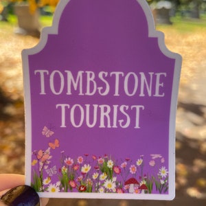 Tombstone Tourist Sticker. Cemetery Lover. Graveyard. Cemetery Explorer ...