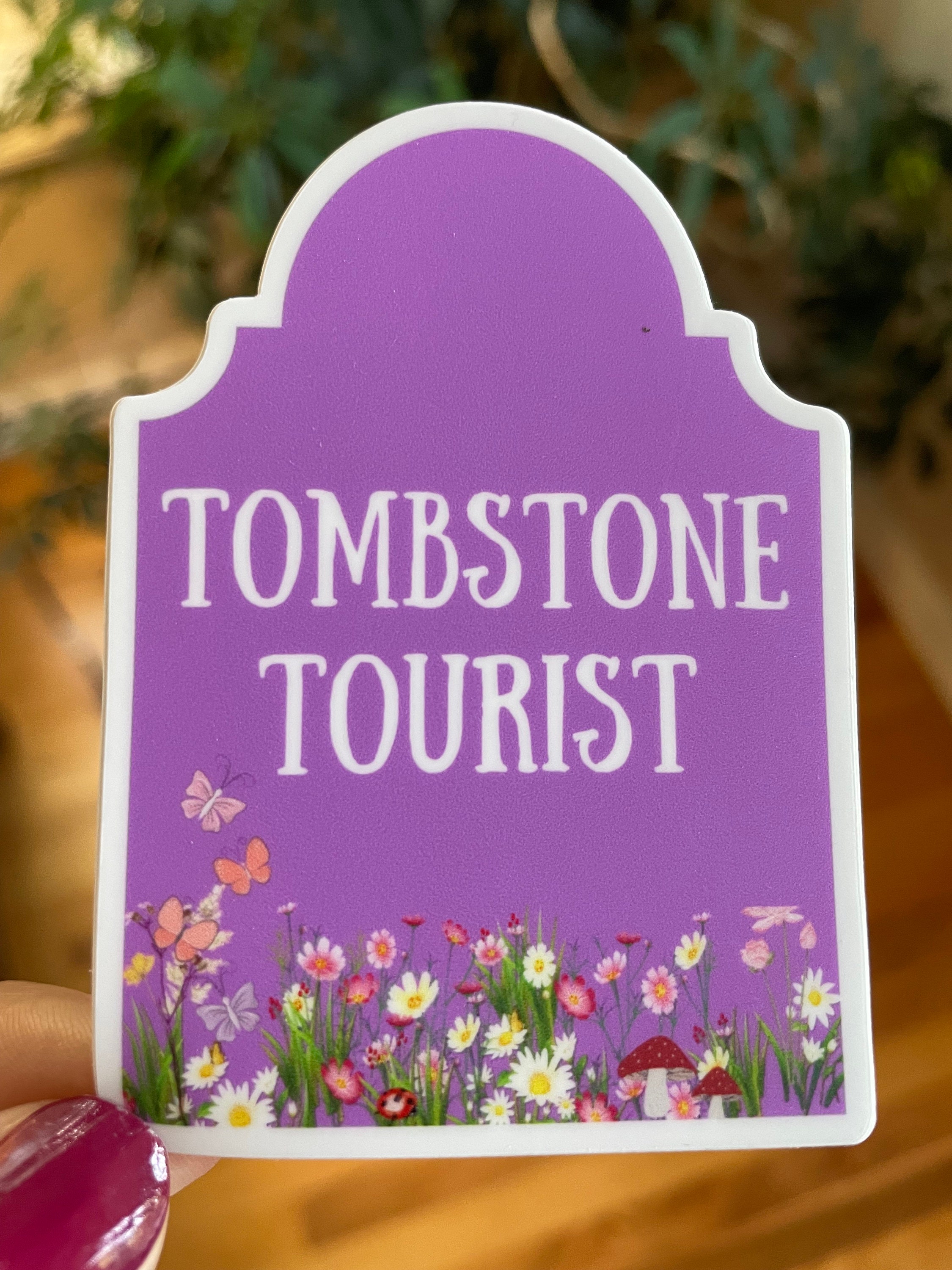 Tombstone Tourist Vinyl Sticker: Cemetery Explorer Gift - Etsy