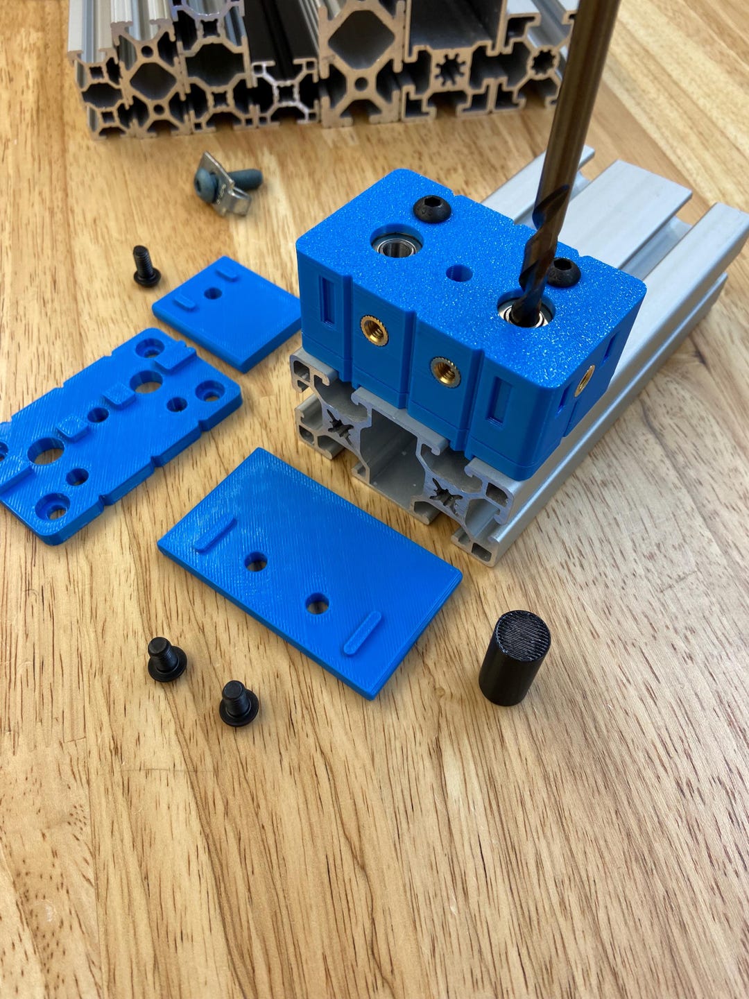 8020 40 Series 4080 (2 Hole) Drill Guide 5mm-13mm Access Hole Drill ...