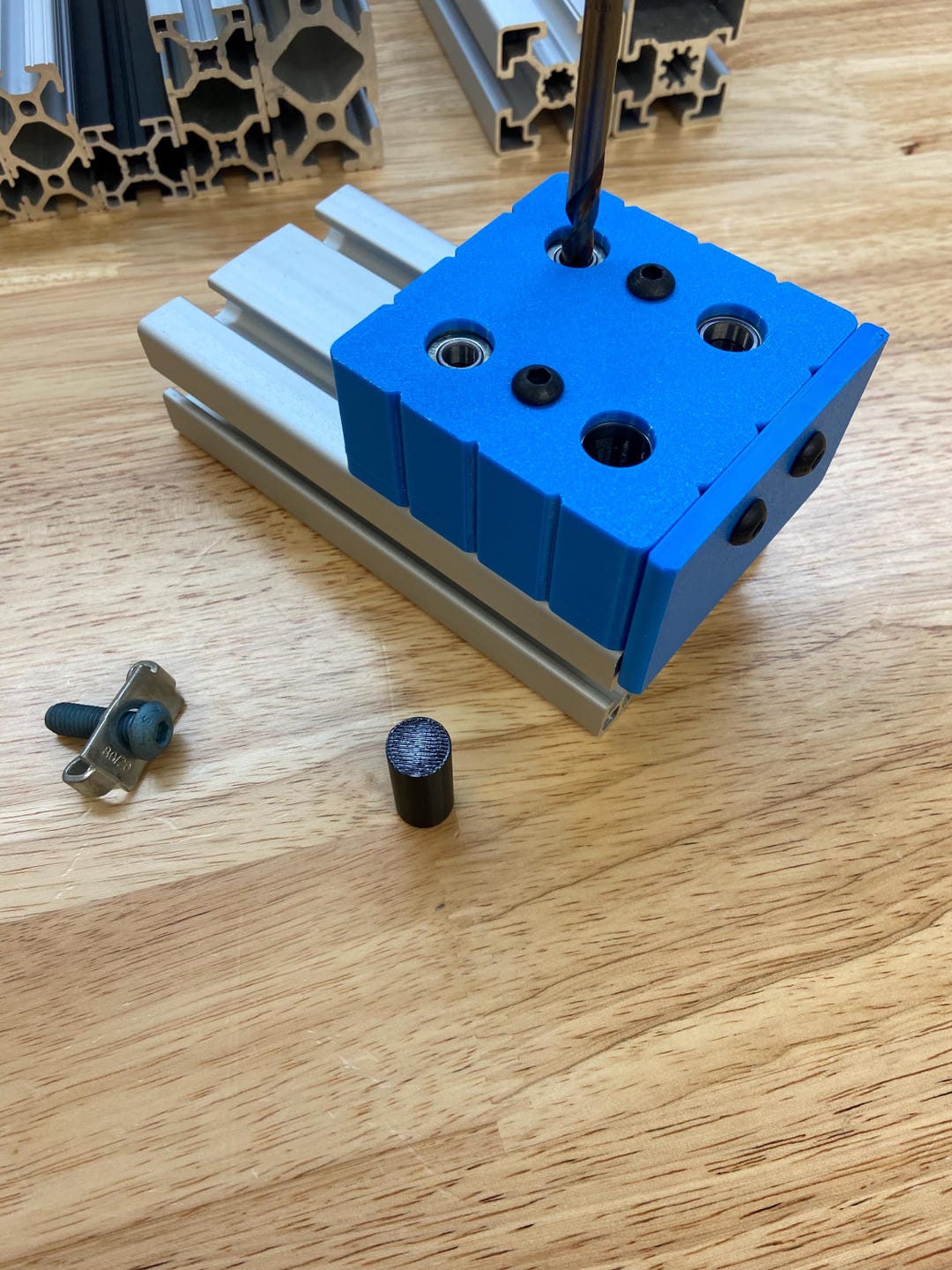 8020 40 Series 8080 (4 Hole) Drill Guide 5mm-13mm Access Hole Drill ...