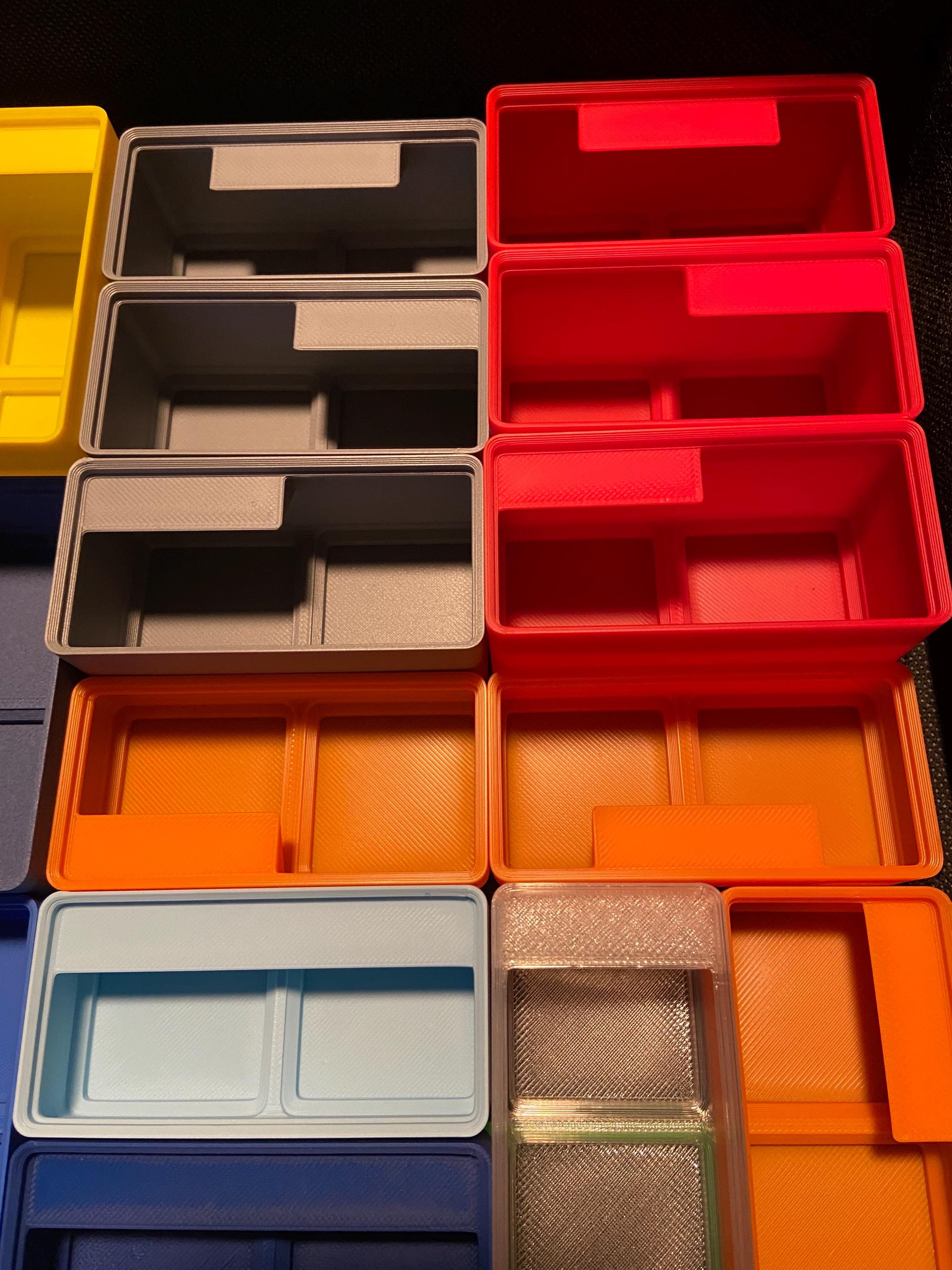 Gridfinity Light Bins 1x2 25/32mm Small Parts Organizer Bins Screw Bin ...