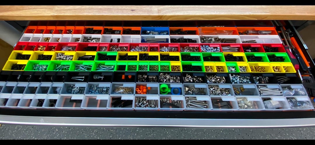 Gridfinity Bins 1x1 39/46mm Small Parts Organizer Bins Screw Bin ...