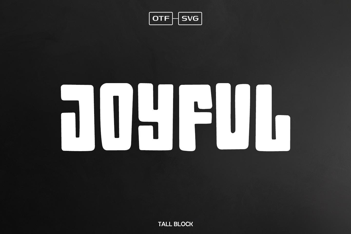 Joyful Font - Block Font, Tall Bold Font, Bubbly Font, Cute Font ...