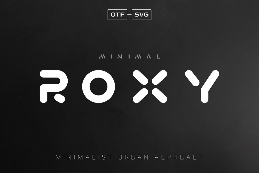 Modern Roxy SVG Font - Digital Font, Fashion Font, Logo Font ...