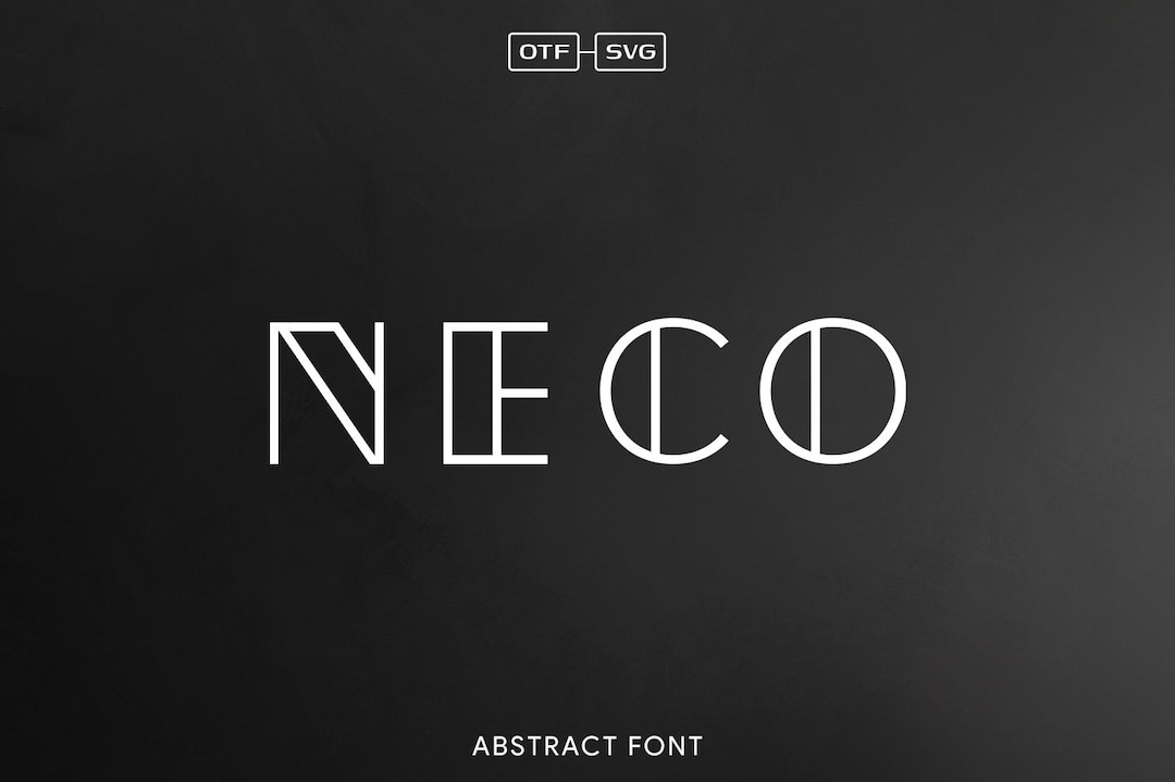 Abstract Font, Thin Font, Geometric Font, Modern Font, Minimal Fonts, Sans Font, Logo Font, SVG ...