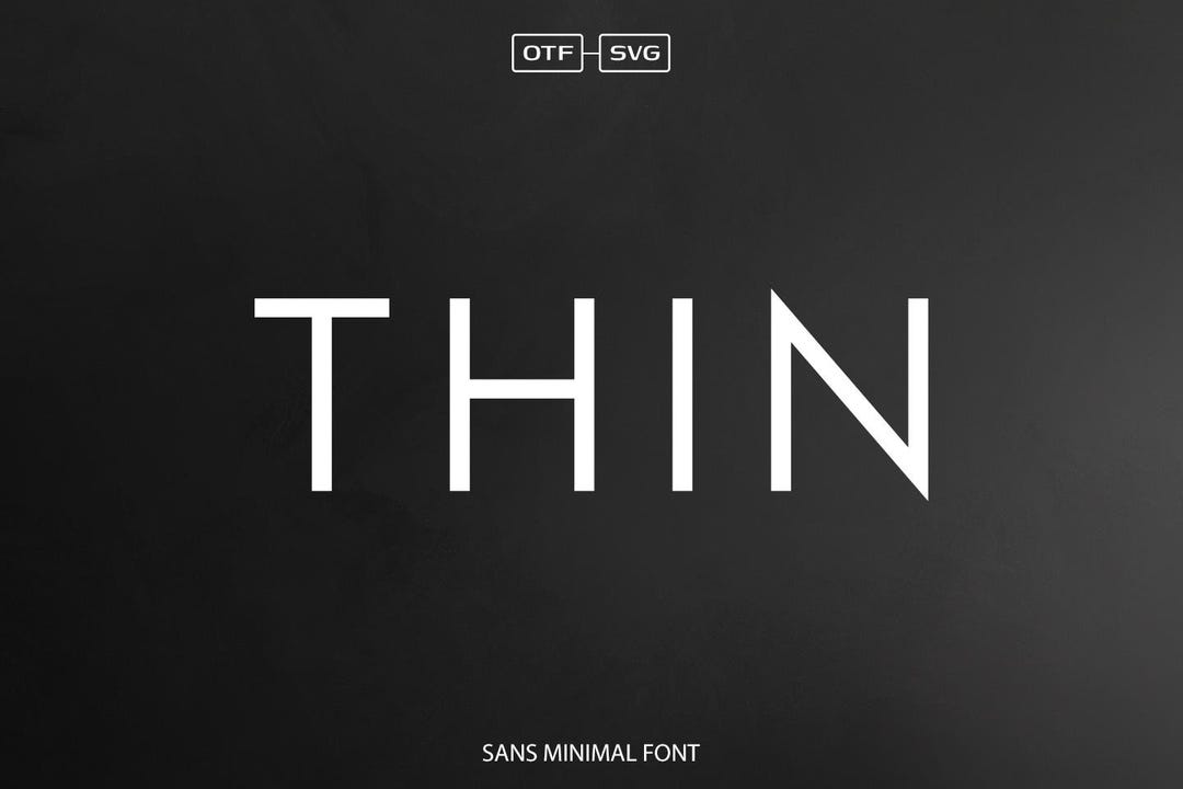 Thin Alphabet - Minimal Font, Modern Font, Stylish Font, Classy Font ...