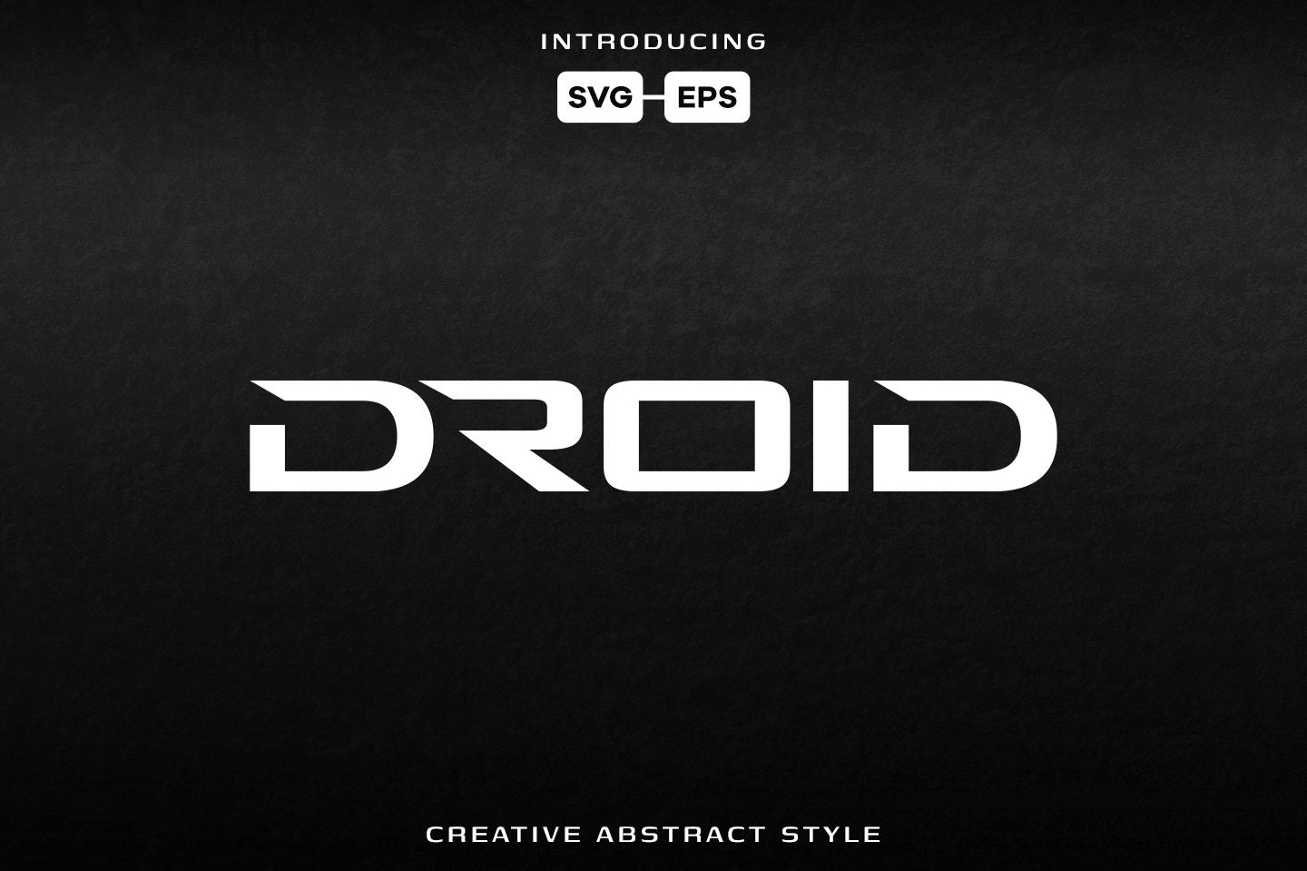 Droid is a Futuristic Typeface Unique Font, Hi-tech Font, Elegant Font ...