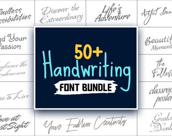 New Blackletter Font Bundle Font Bundle Handwritten Font, Calligraphy ...