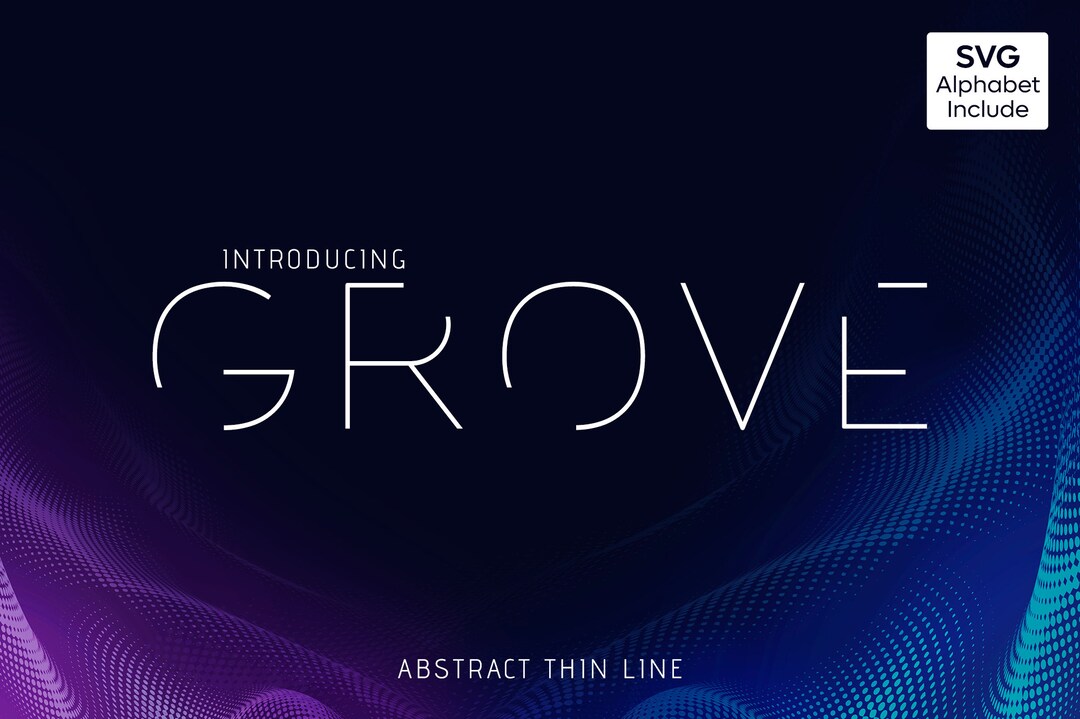 Grove Minimal Font Procreate Font Logo Font Modern Font - Etsy