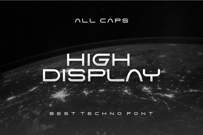 Modern Techno Font, Modern Techno Font, Technology Font, Digital Font ...