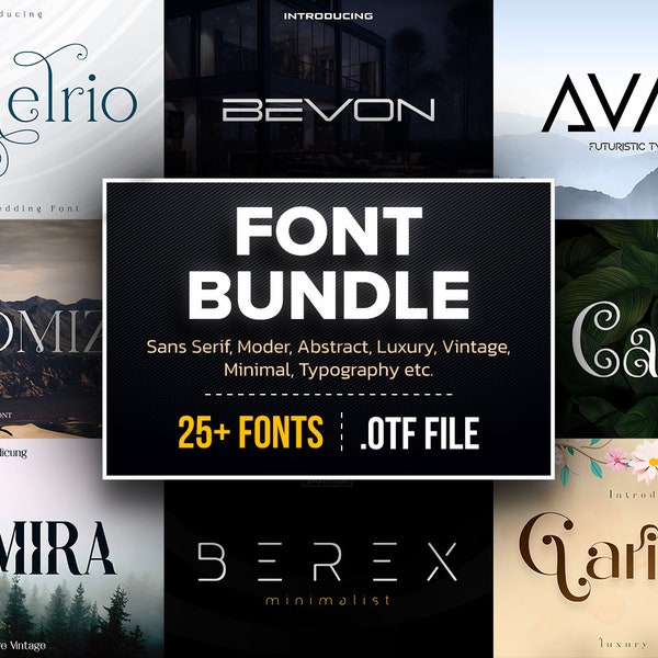 Font Pack - Etsy