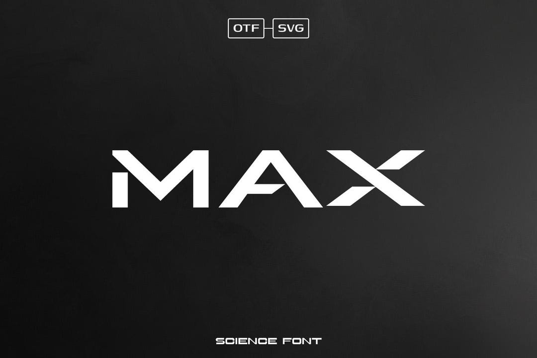 Max Font, Future Font, Science Font, Space Font, Geometric Font, Hi ...