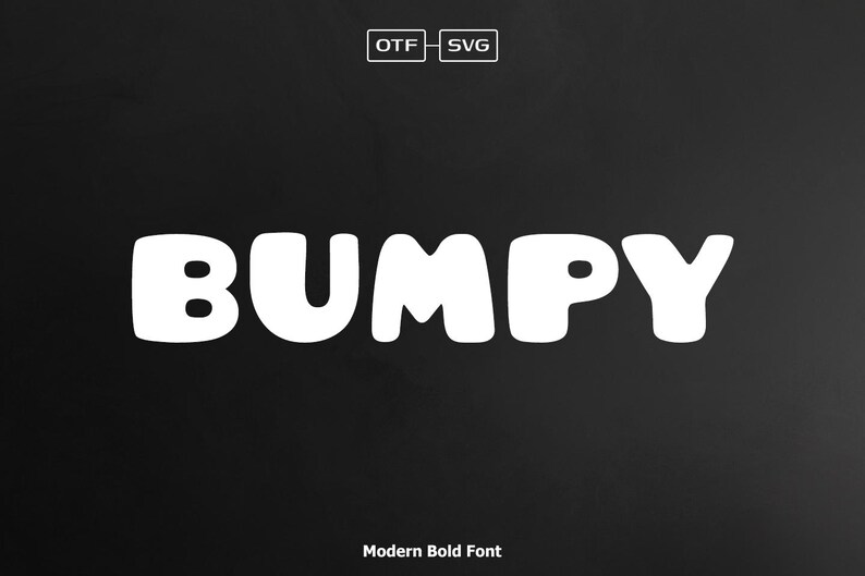 Bumpy Font - Groovy Font, Modern Font, Hippie Font, Bold Font, Bubbly ...