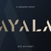 Ayala SVG Alphabet SVG Font, Futuristic Font, Modern Font, Serif Font ...