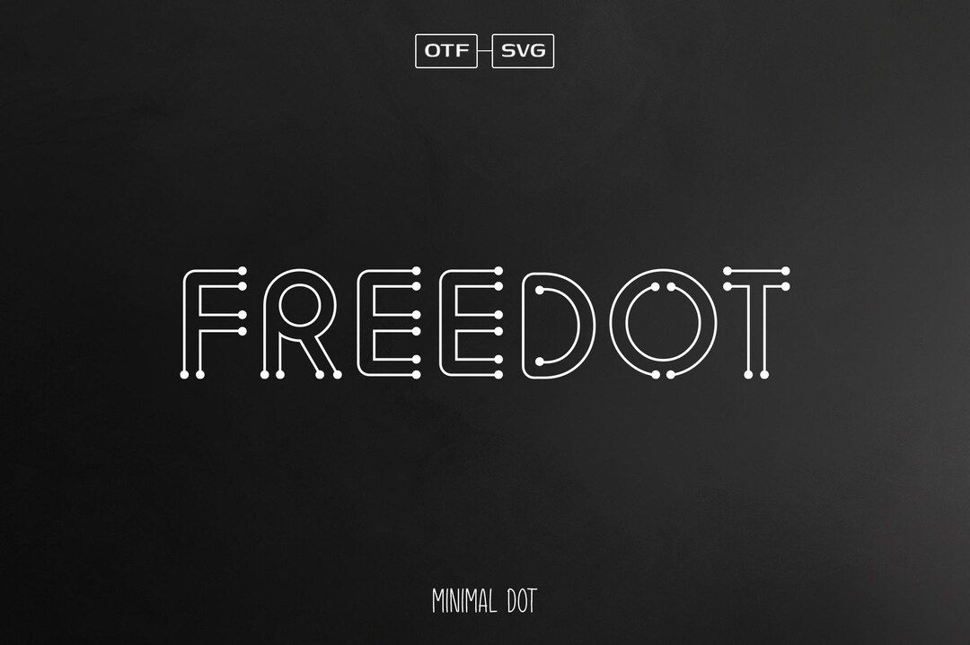 Dotline Font, Outline Fonts, Minimalist Font, Logo Fonts, Geometric ...