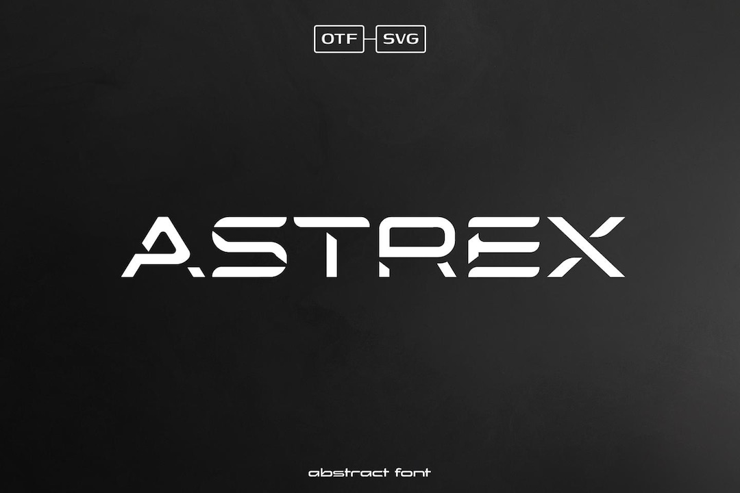 Astrex Font, Futuristic Typography, Modern Font, Geometric Font, Hi ...