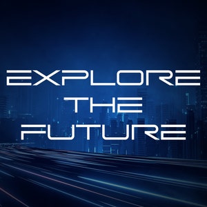 Futuristic Modern Geometric Font Future Font, Space Font, Font for Logo ...