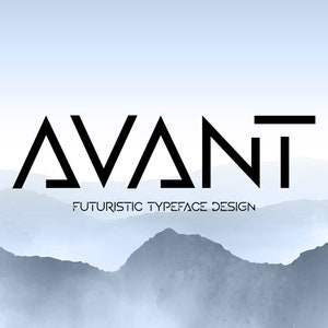A Futuristic Typeface Design & Fonts - Font for Project, Font for ...