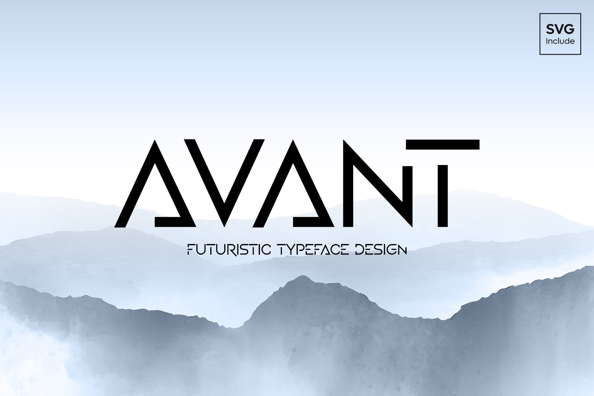 A Futuristic Typeface Design & Fonts Font for Project, Font for Design ...
