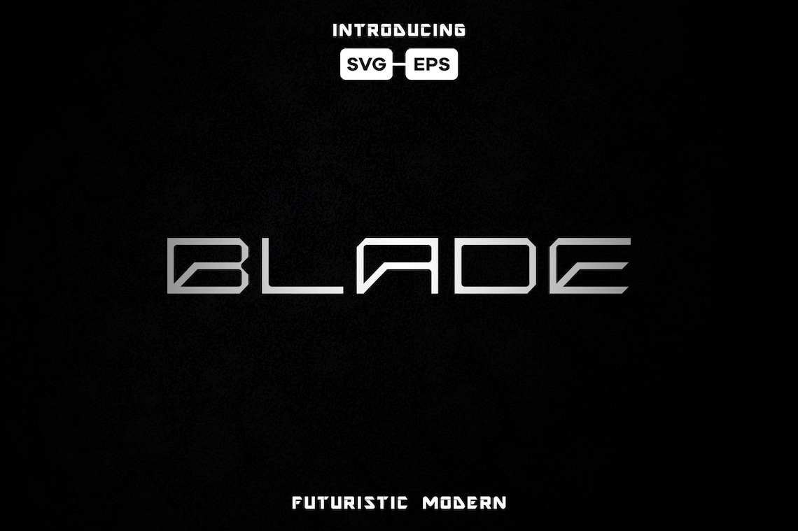 Blade is a Sci-fi Alphabet Modern Tech Fonts, Minimalist Alphabet ...