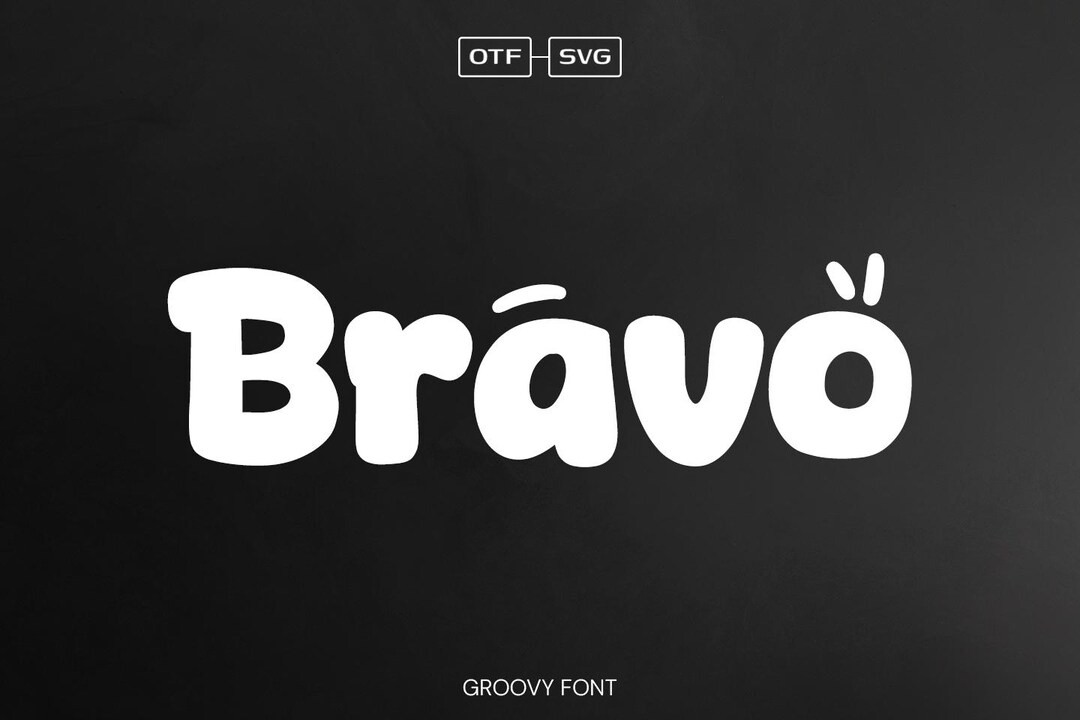 Bravo Font, Bold Font, Modern Font, Hippie Font, Groovy Font, Cute Font ...