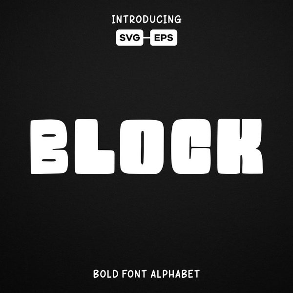 Bold Alphabet - Etsy