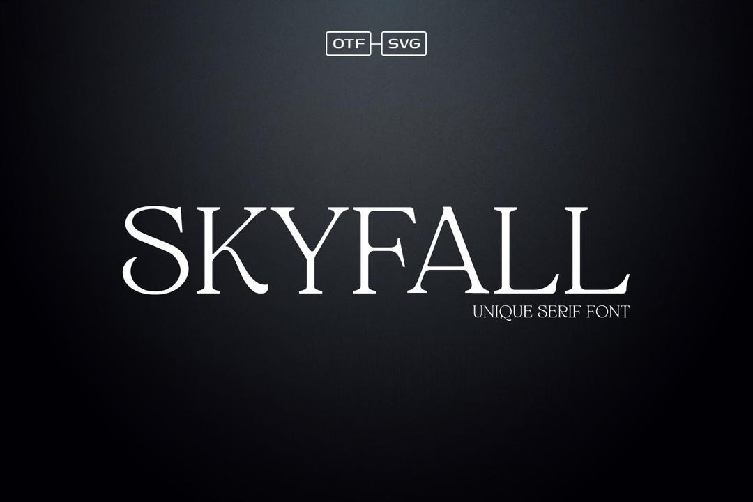 Skyfall Font - Modern Serif Font, Wedding Font, Luxury Fonts, Magazine ...