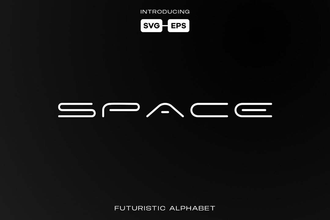 Space Futuristic SVG Alphabet, Sci-fi Alphabet, SVG Font, SVG Download ...