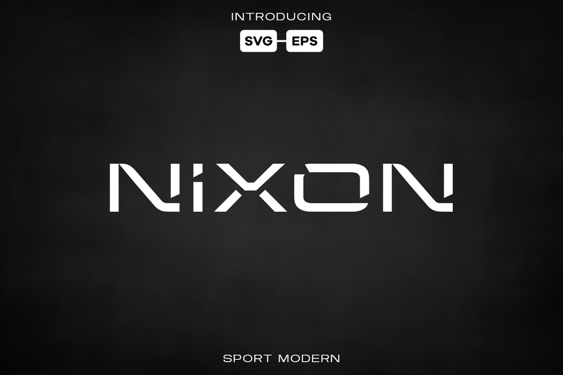 Nixon Font Futuristic Font, Sci-fi Font, Premium Font, Modern Font ...