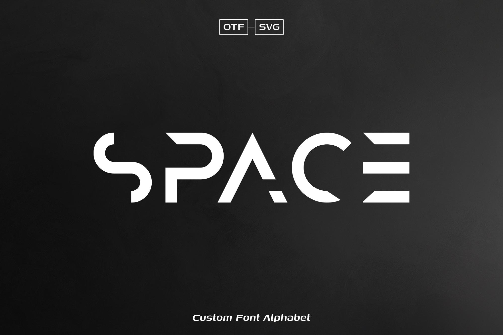 Space Font, Custom Font, Technology Font, Hi-tech Font, Modern Font ...