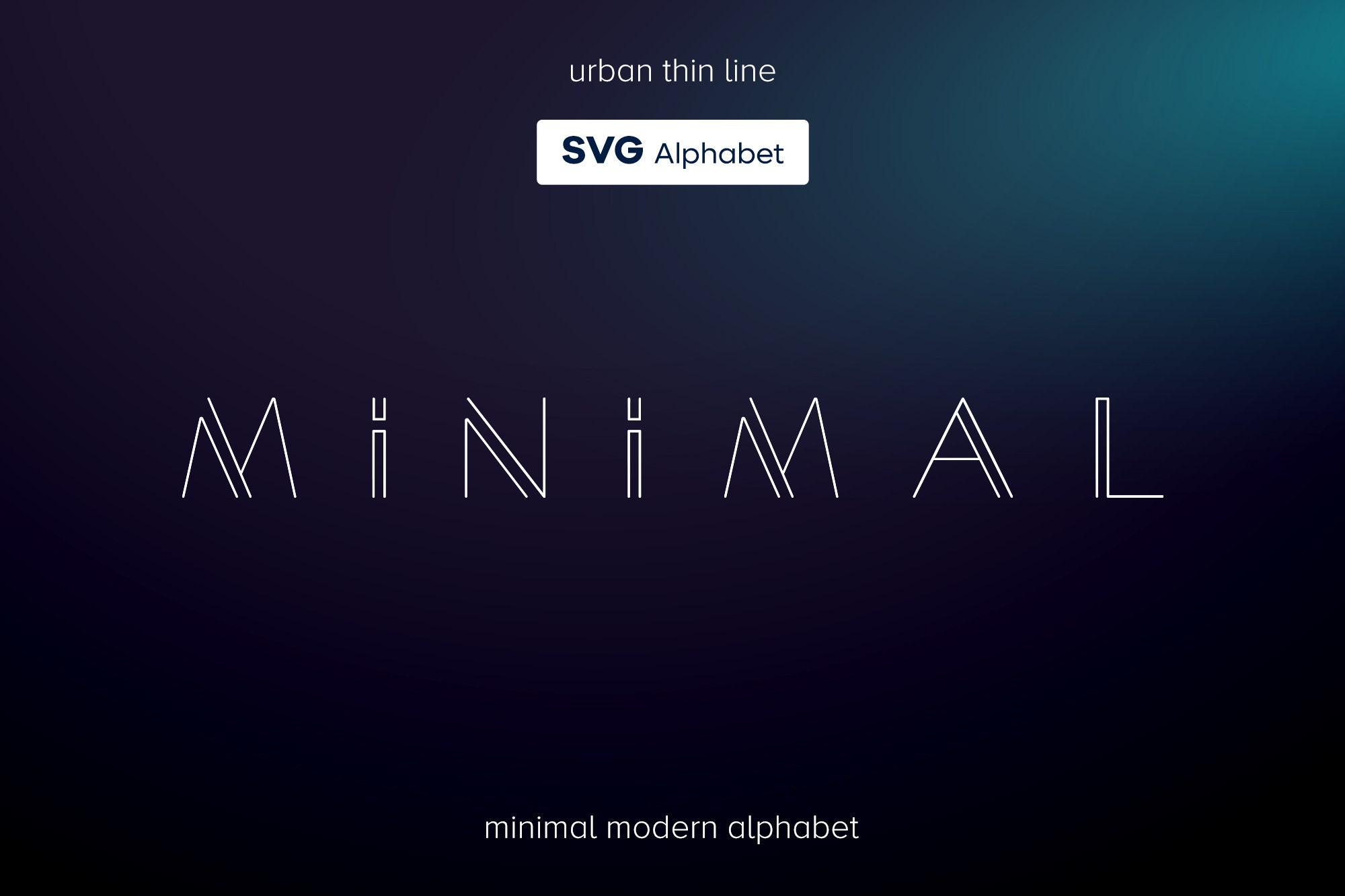 Minimal SVG Alphabet SVG Font, Alphabet, Futuristic Font, Modern Font ...