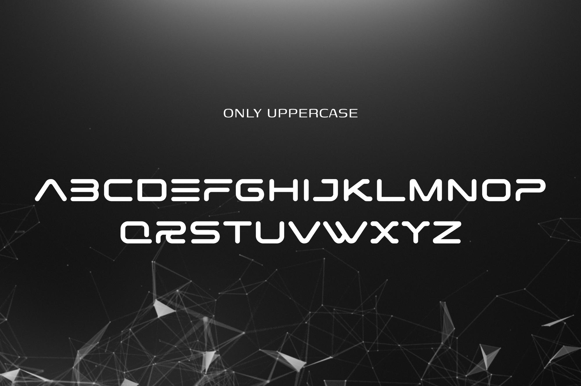 Abstract Sci-fi Modern Font - Font for Project, Abstract Font, Monogram ...