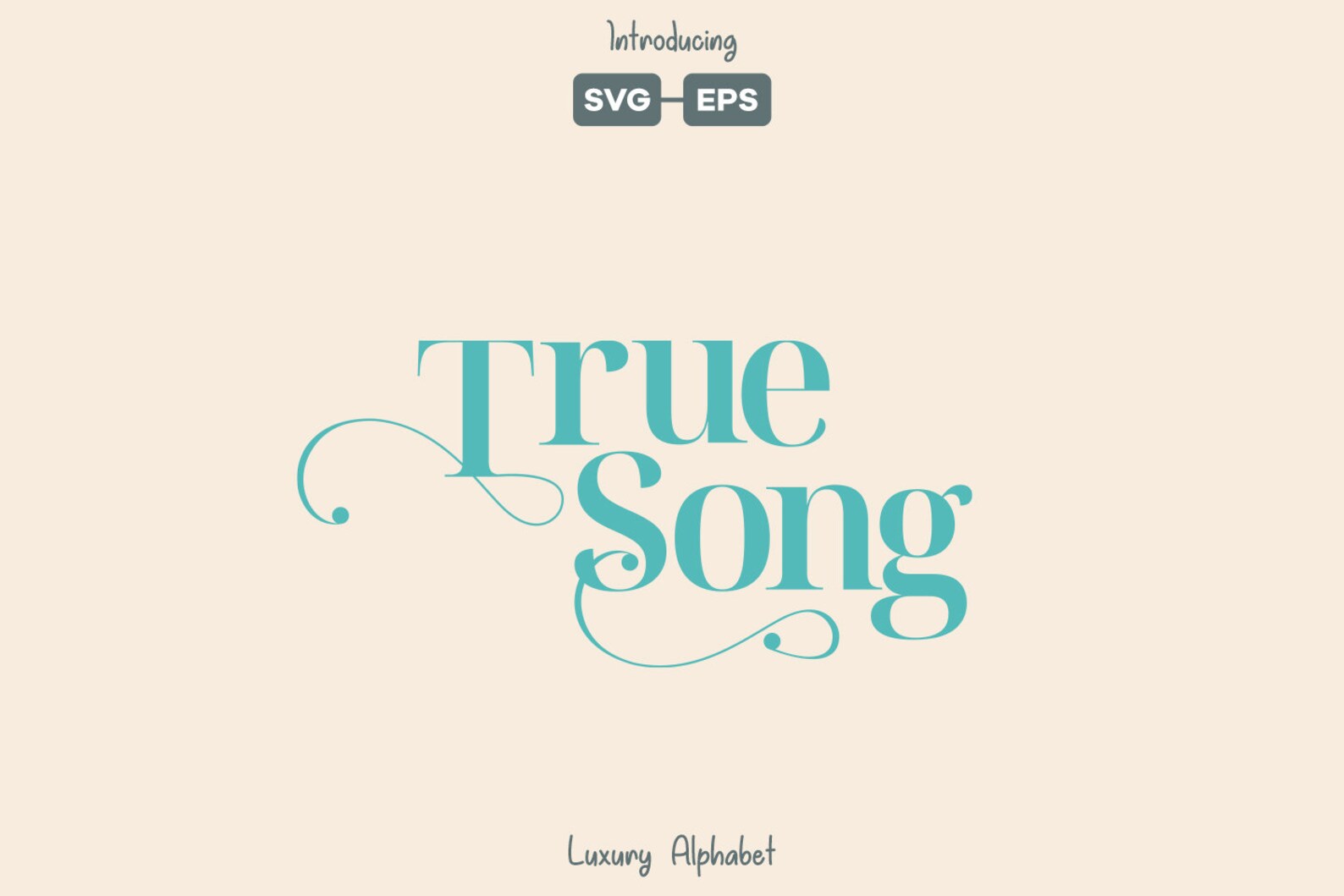True Song Font Wedding Invitation Font, Logo Font, Modern Font, Boho ...