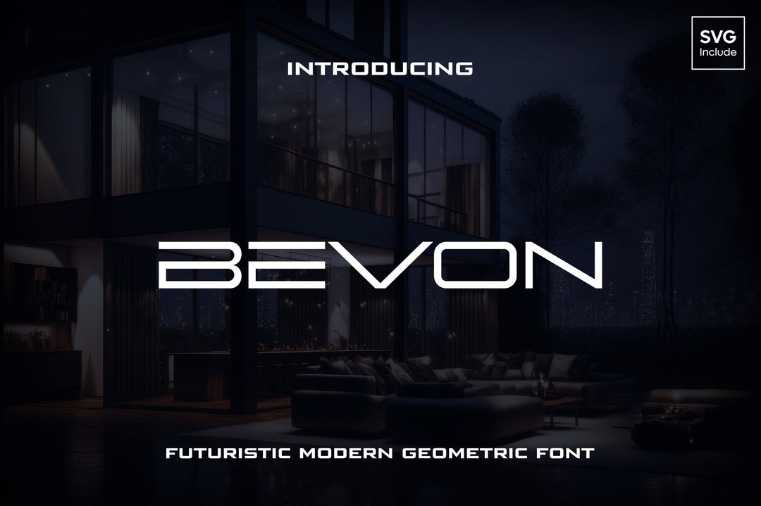 Futuristic Modern Geometric Font Future Font, Space Font, Font for Logo ...
