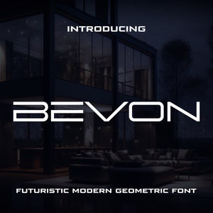 Futuristic Modern Geometric Font Future Font, Space Font, Font for Logo ...