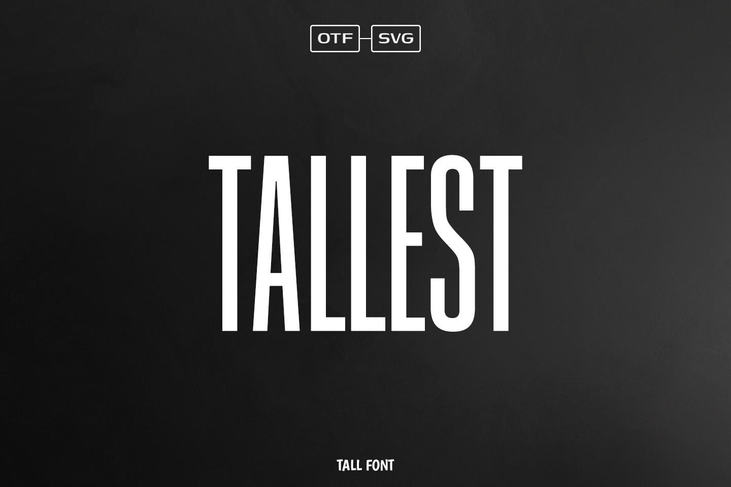 Tallest Font, Long Font, Thin Font, Logo Font, Simple Font, Sans Font ...