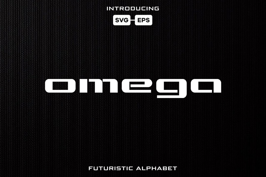 Omega is a Futuristic Space Alphabet Alphabet Set, Sci-fi Font, Logo ...