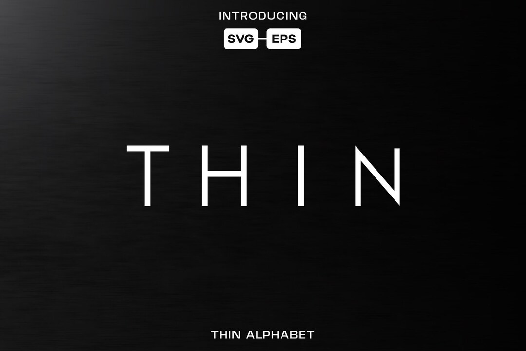 Thin Alphabet Minimal Font, Modern Font, Stylish Font, Classy Font ...