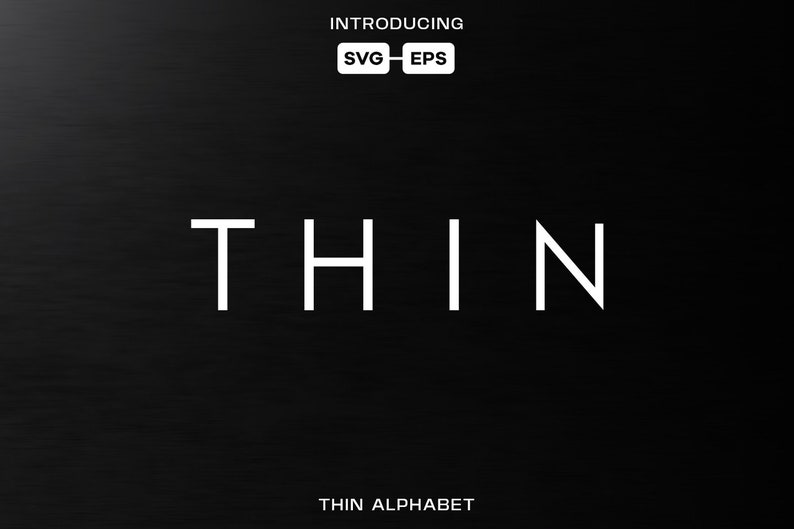 Thin Alphabet Minimal Font, Modern Font, Stylish Font, Classy Font ...