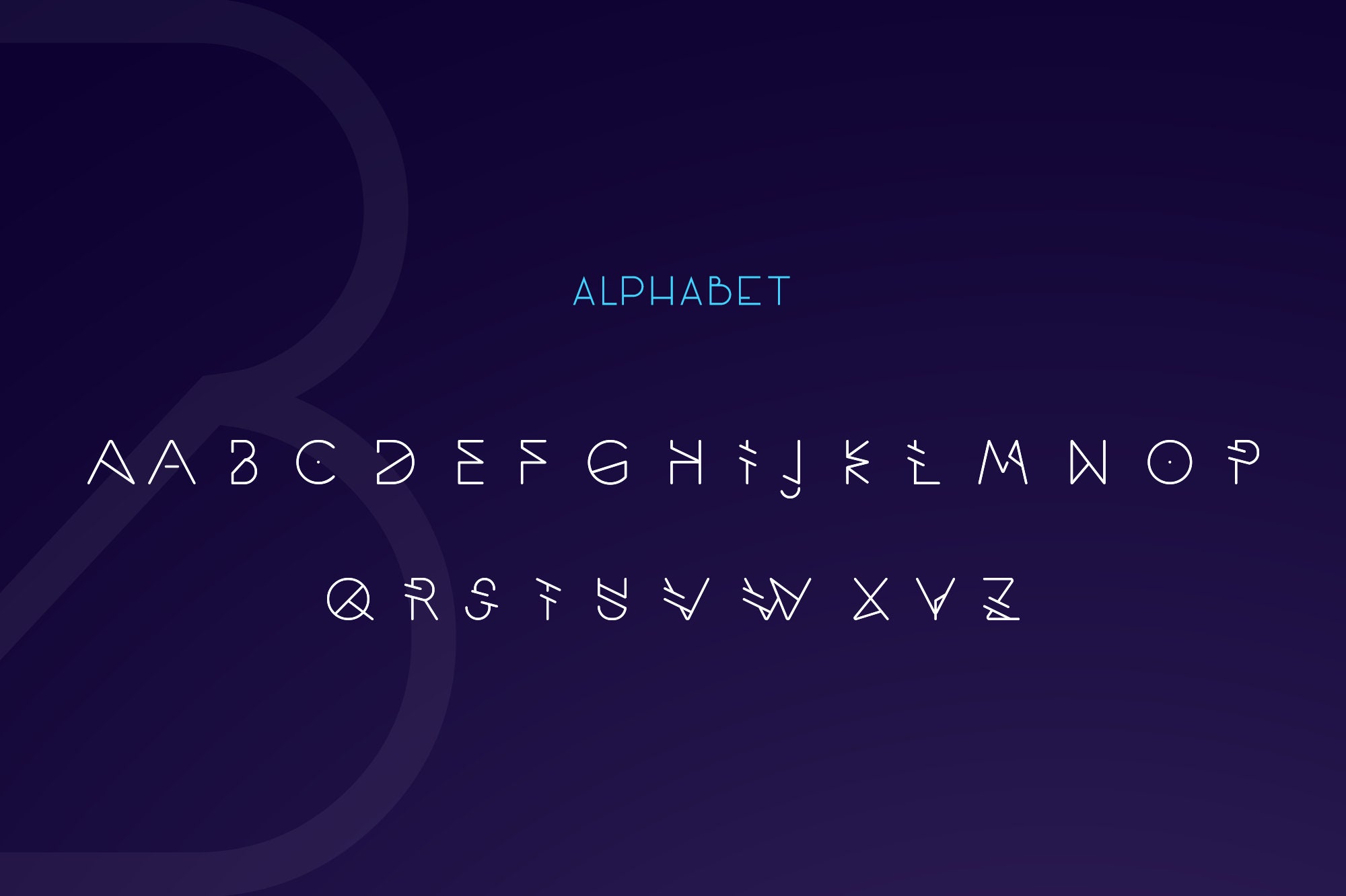 Demona SVG Alphabet SVG Font, Minimal Font, Futuristic Font, Technology ...
