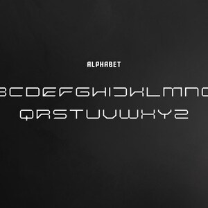 Blade is a Sci-fi Alphabet - Modern Tech Fonts, Minimalist Alphabet ...