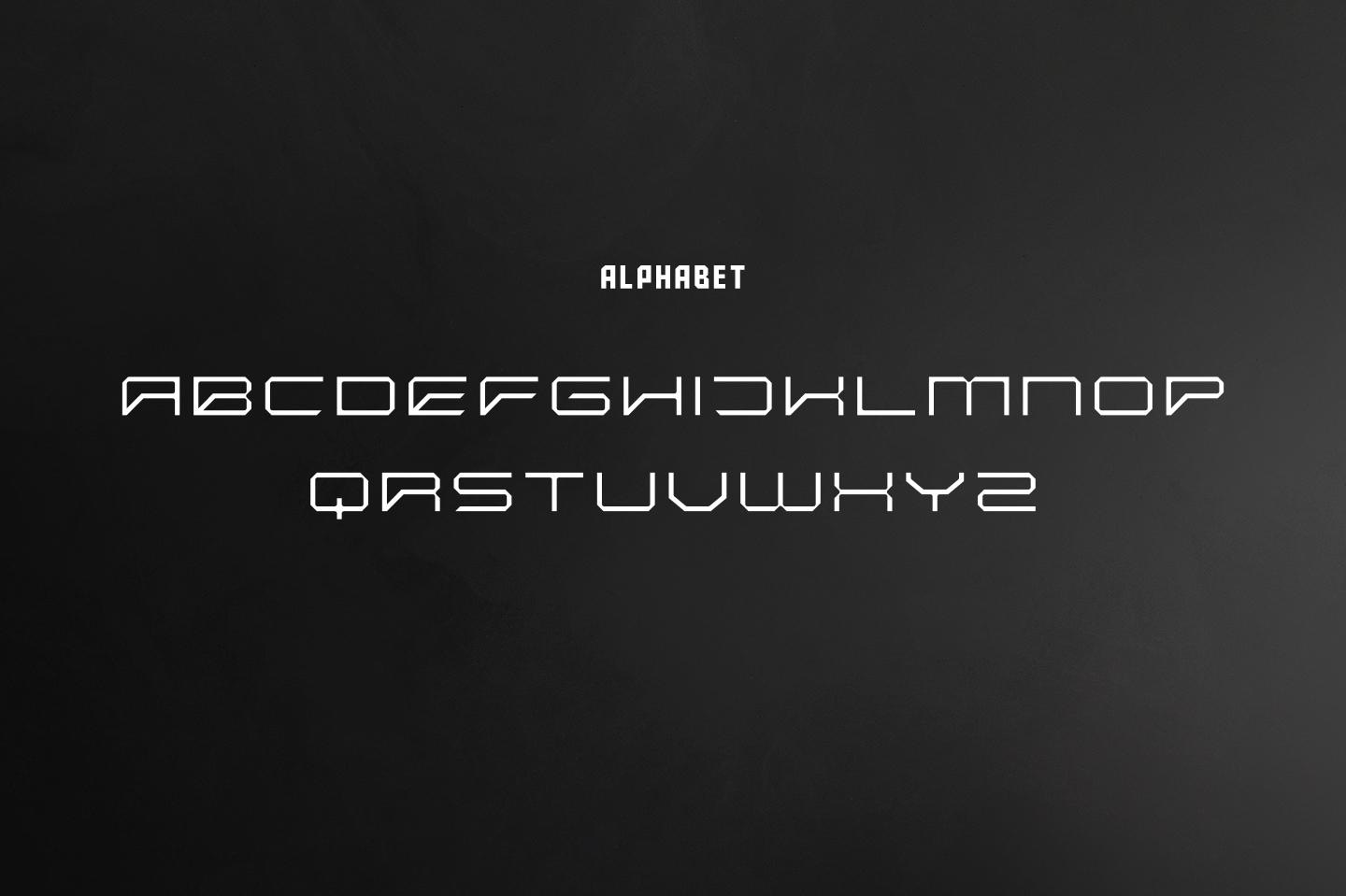 Blade is a Sci-fi Alphabet - Modern Tech Fonts, Minimalist Alphabet ...